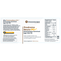 Prodrome Neuro-PC+ Plasmalogen-Enriched Egg Yolk Oil